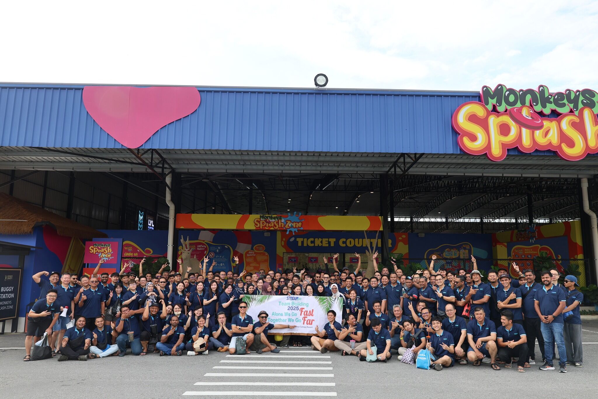 Team Building 2025 at Monkeys Canopy Resort | Stream Environment